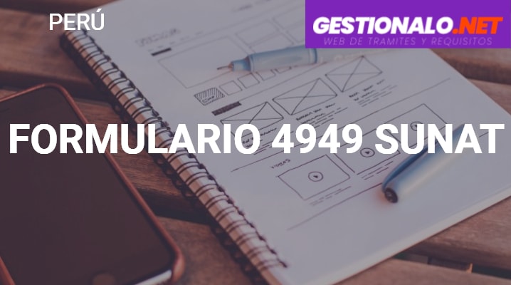 ᐈ Formulario 4949 SUNAT 【Formato, Llenarlo y MÁS】